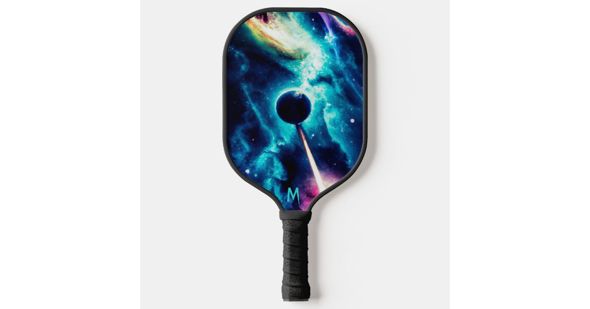 Electric Galaxy Pickleball Paddle | Zazzle