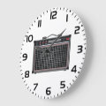 Electric Guitar Amplifier Large Clock | Zazzle