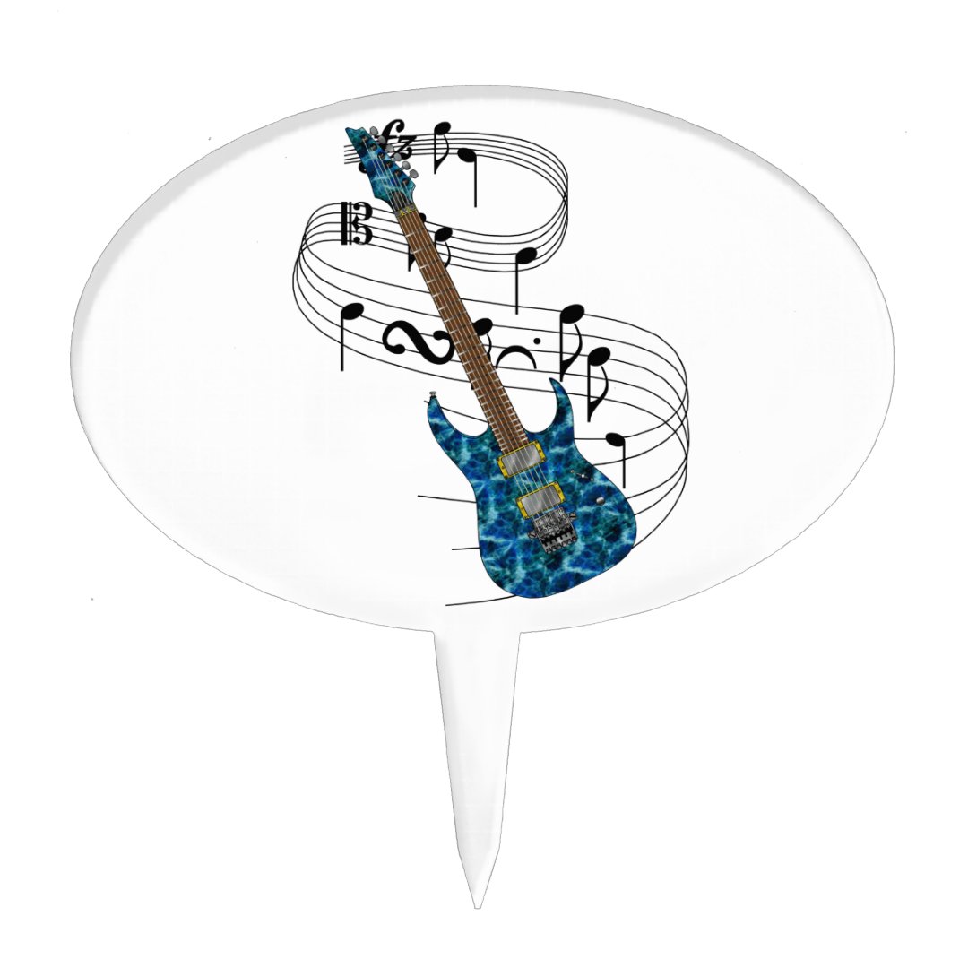 Electric Guitar Cake Topper | Zazzle