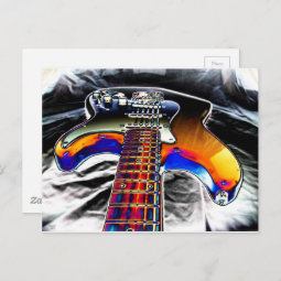Electric Guitar Postcard | Zazzle
