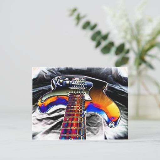 Electric Guitar Postcard | Zazzle