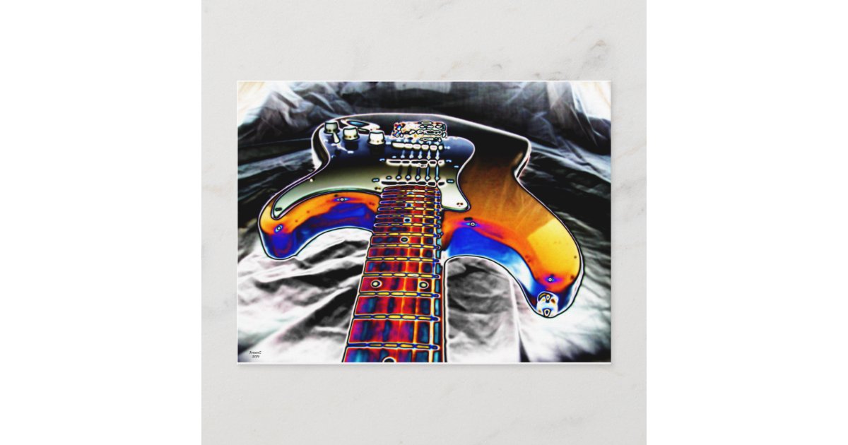 Electric Guitar Postcard | Zazzle