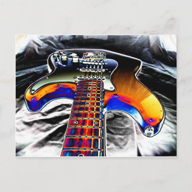 Electric Guitar Postcard | Zazzle