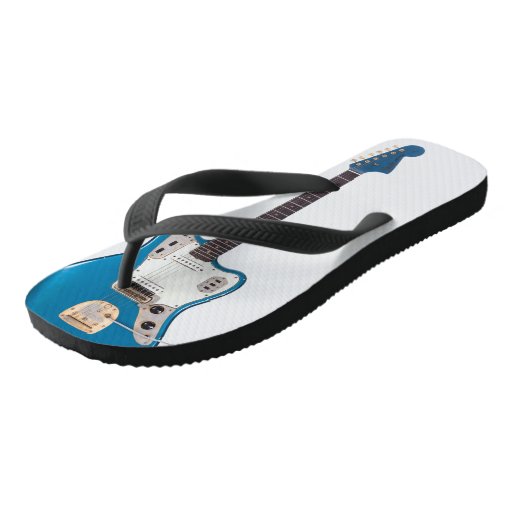 Electric Guitar Rock Band Music Air Beach Party Flip Flops | Zazzle