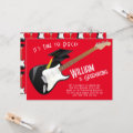 Electric Guitar Rock Music Graduation Party Invitation | Zazzle
