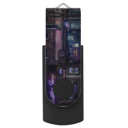 Electric Lounge Series, Cadillac Neon Flash Drive | Zazzle