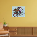 Electric Octopus Poster/Print Poster | Zazzle