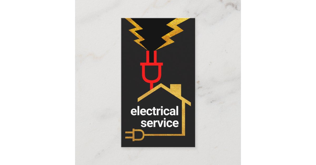 Electric Plug Wiring Circuit Business Card | Zazzle