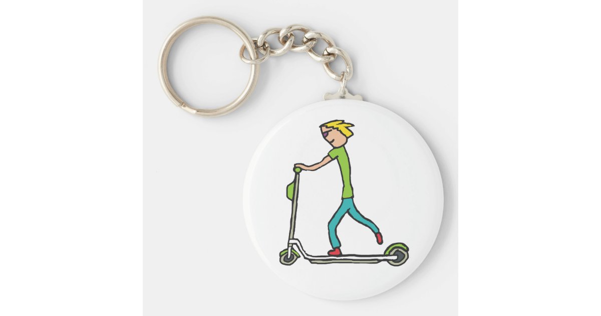 Electric Scooter Keychain | Zazzle.com