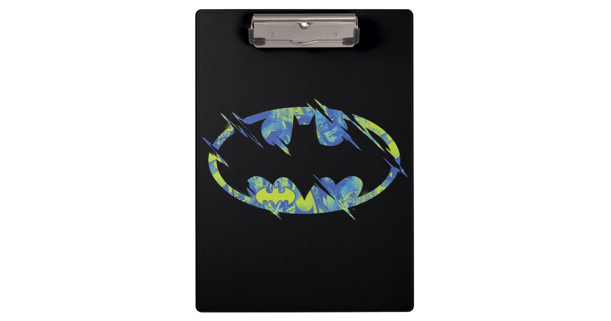 Electric Up Batman Symbol Clipboard | Zazzle