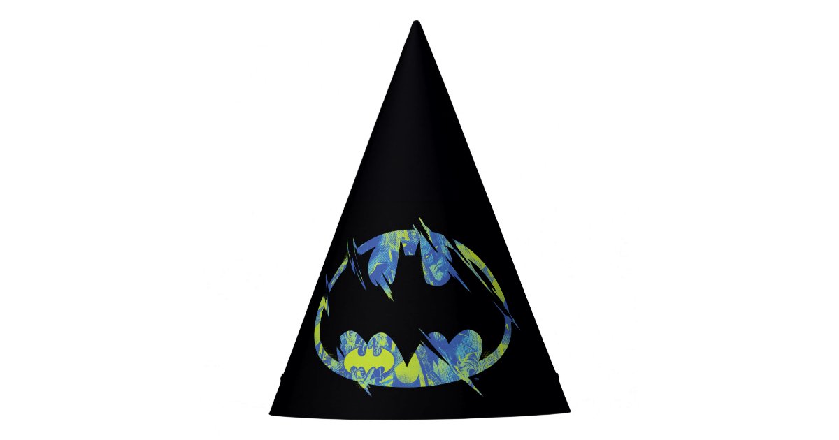 Electric Up Batman Symbol Party Hat | Zazzle