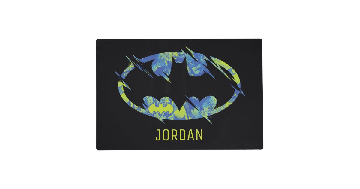 Electric Up Batman Symbol Placemat | Zazzle