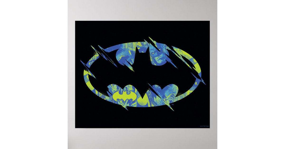 Electric Up Batman Symbol Poster | Zazzle