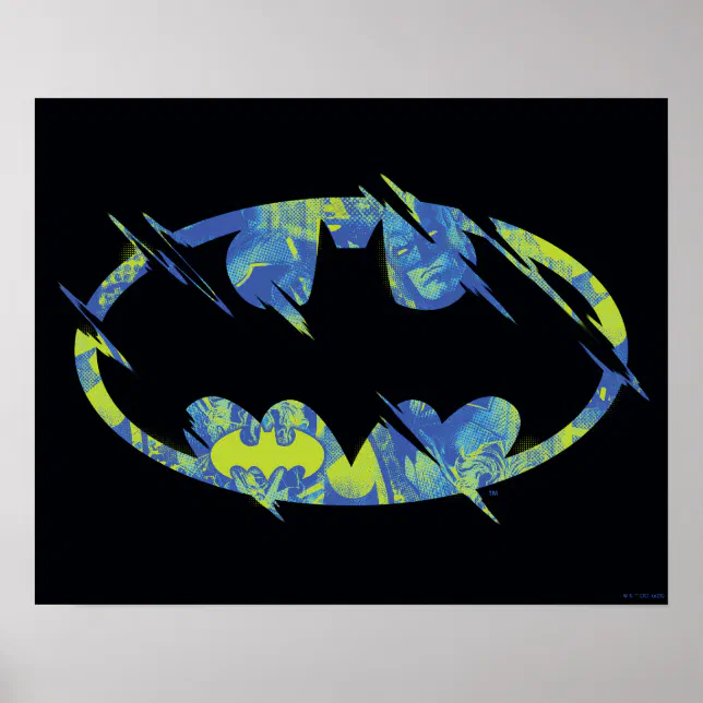 Electric Up Batman Symbol Poster | Zazzle