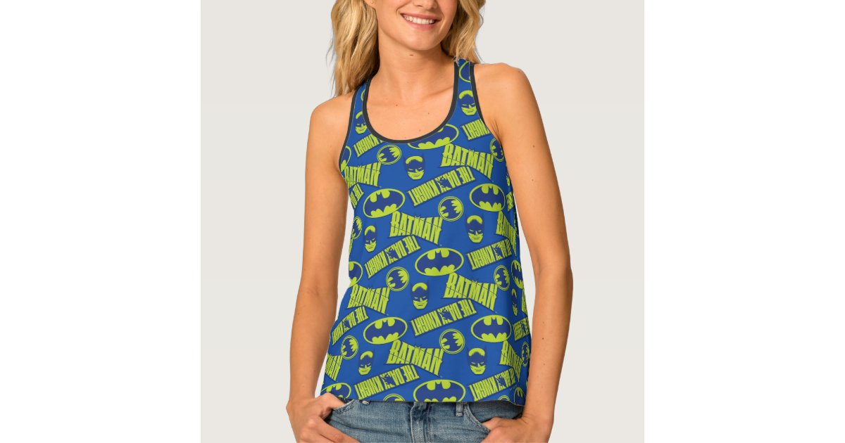 Electric Up Batman - The Dark Knight Pattern Tank Top | Zazzle