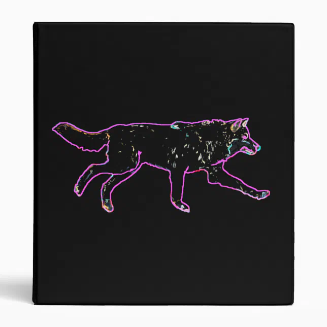 Electric Wolf Binder | Zazzle