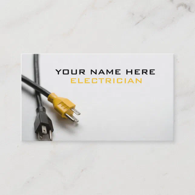 Electrical Business Card | Zazzle