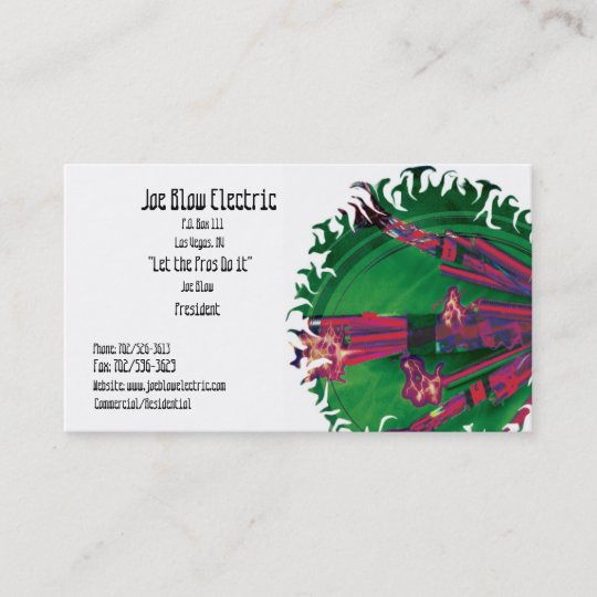 Electrical Business Card Template | Zazzle.com