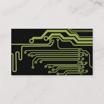 Electrical Circuit Board Business Card | Zazzle