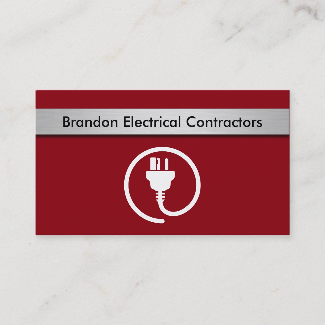 Electrical Contractor Business Cards | Zazzle