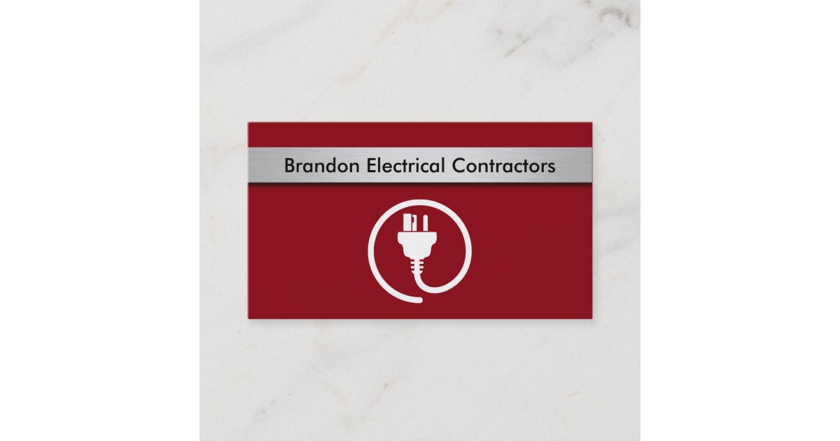 Electrical Contractor Business Cards | Zazzle