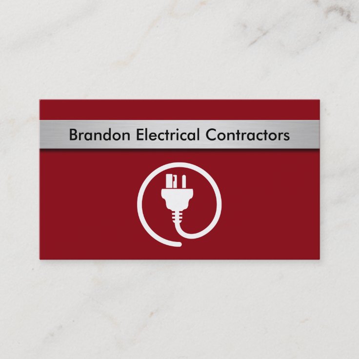 Electrical Contractor Business Cards | Zazzle