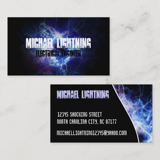 Electrical Engineer Business Card | Zazzle