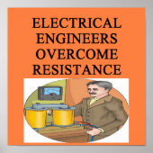 electrical engineer poster | Zazzle
