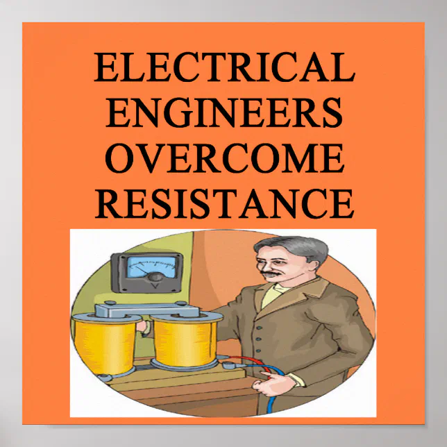 electrical engineer poster | Zazzle