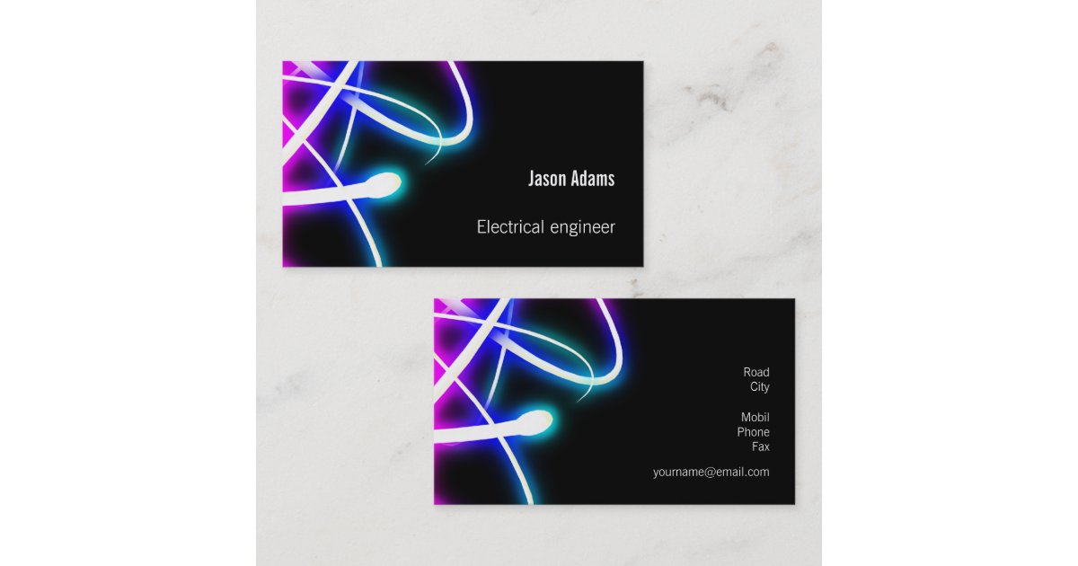 Electrical Engineer | Professional Business Card | Zazzle