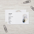 Electrical Lighting Light Bulb Business Card | Zazzle