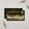 Electrical Lightning Gold Line Box Electrician Business Card | Zazzle