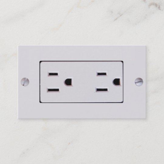 Electrical Outlet #2 Business Card | Zazzle.com