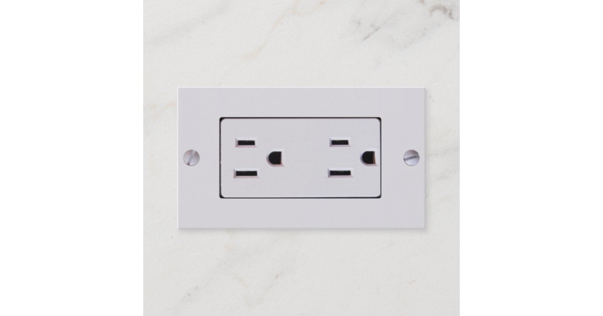 Electrical Outlet #2 Business Card | Zazzle