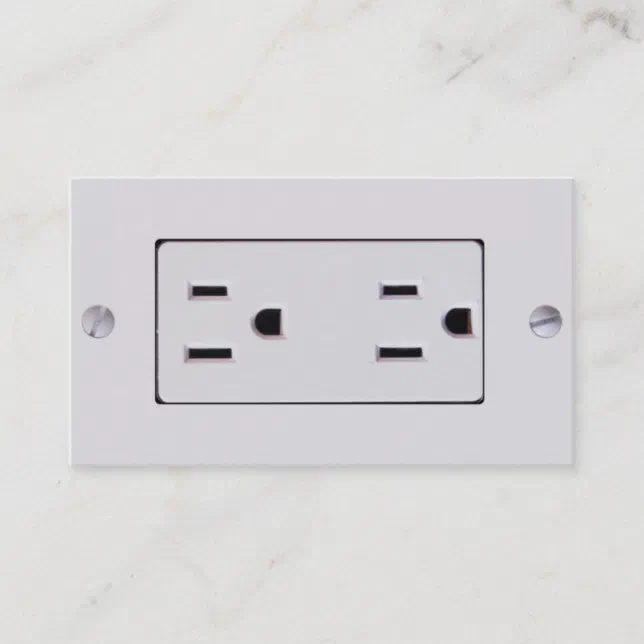 Electrical Outlet #2 Business Card | Zazzle