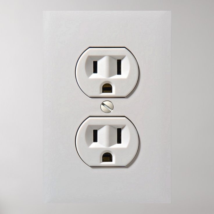 Electrical Outlet Plug-in Poster | Zazzle