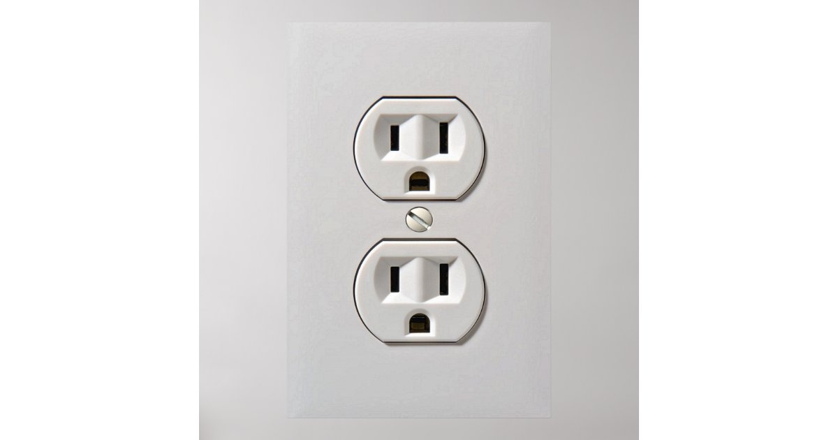 Electrical Outlet Plug-in Poster | Zazzle
