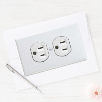 Electrical Outlet Sticker | Zazzle