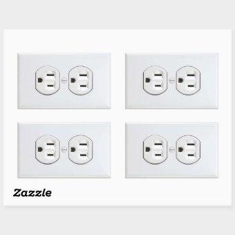 Electrical Outlet Sticker | Zazzle