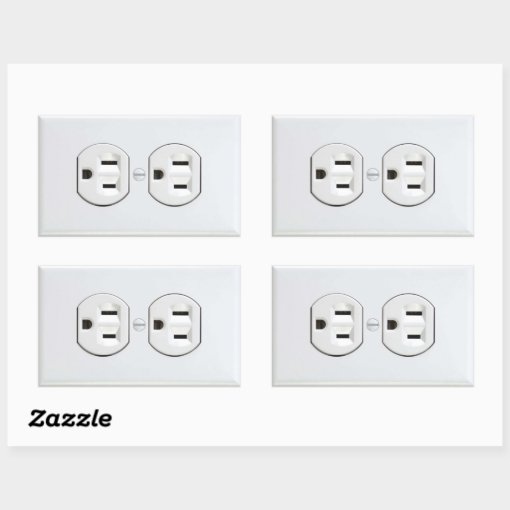 Electrical Outlet Sticker | Zazzle