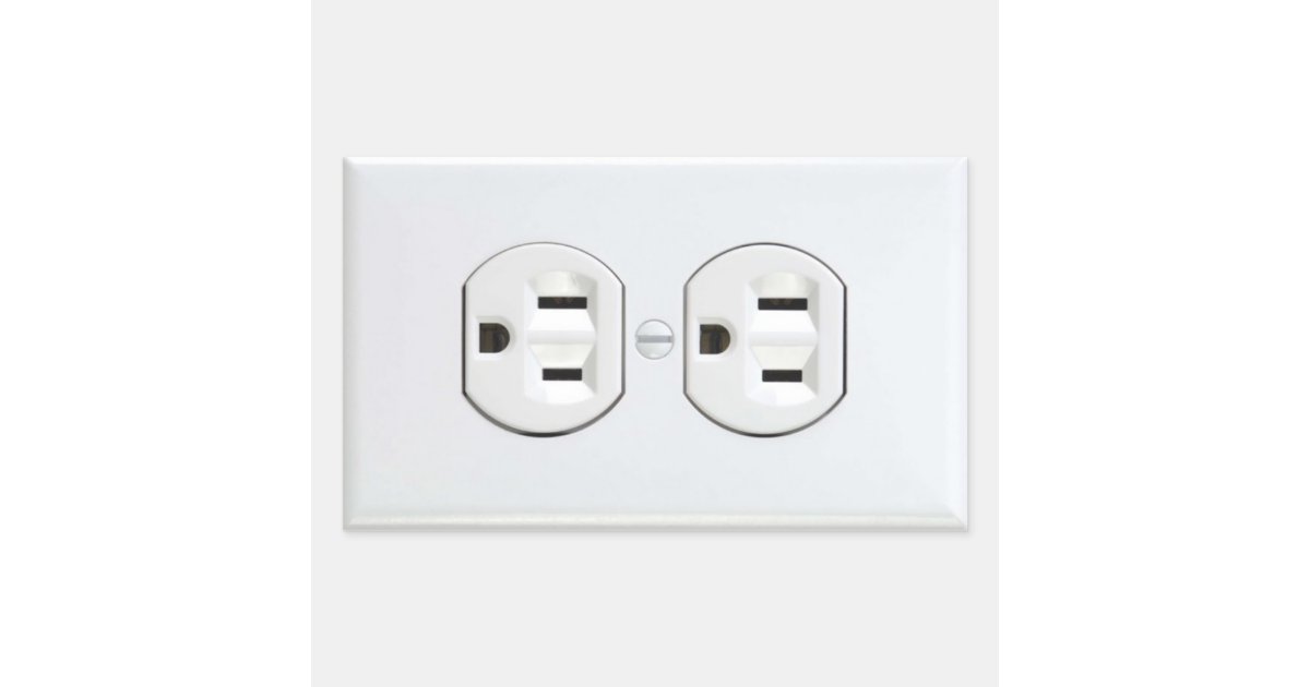 Electrical Outlet Sticker | Zazzle