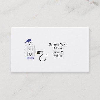 Electrical Services Business Card | Zazzle
