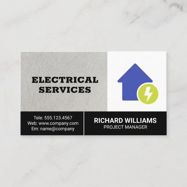 Electrical Services Business Card | Zazzle
