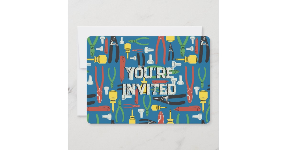 Electrical Tools of the Trade Invitation | Zazzle