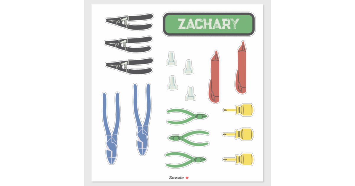 Electrical Tools Sticker | Zazzle