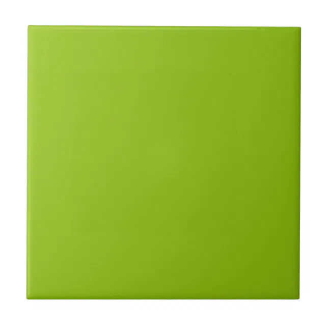 Electrically Lime Square Kitchen and Bathroom Ceramic Tile | Zazzle