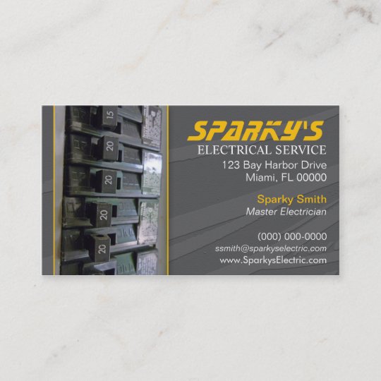 Electrician Business Card | Zazzle.com
