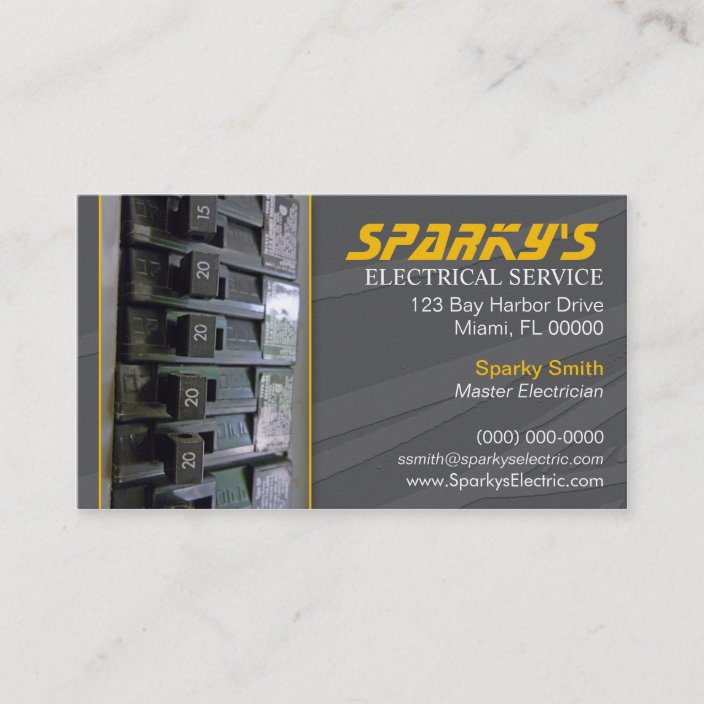 Electrician Business Card | Zazzle.com