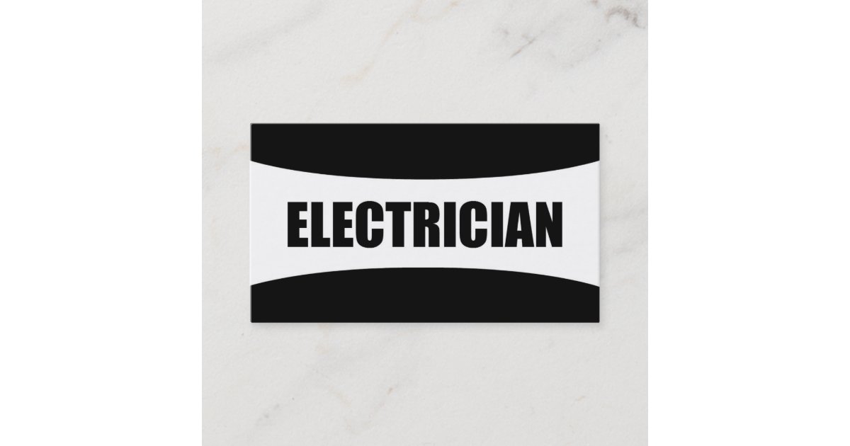 Electrician Business Card | Zazzle