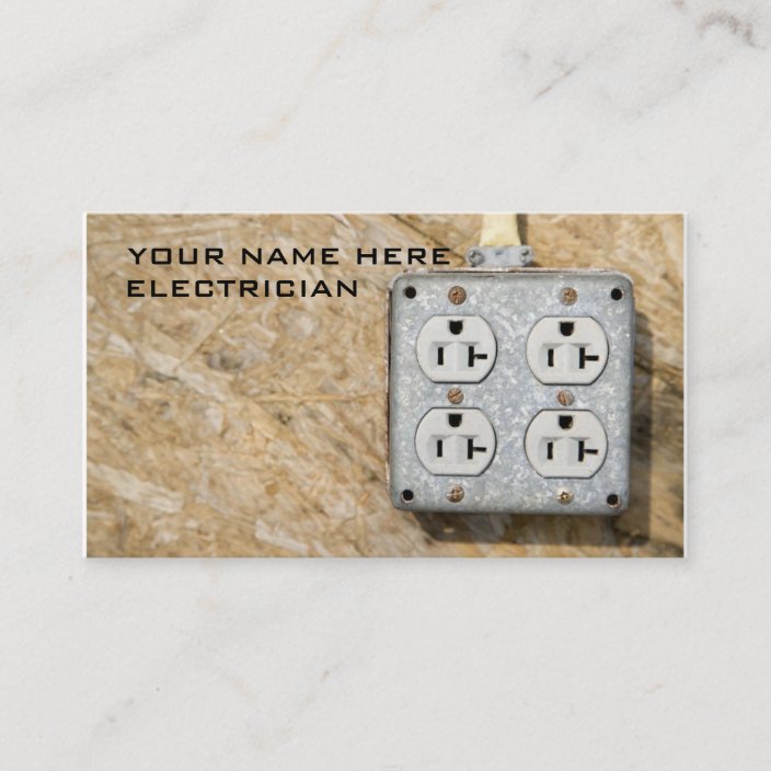 Electrician Business Card | Zazzle.com